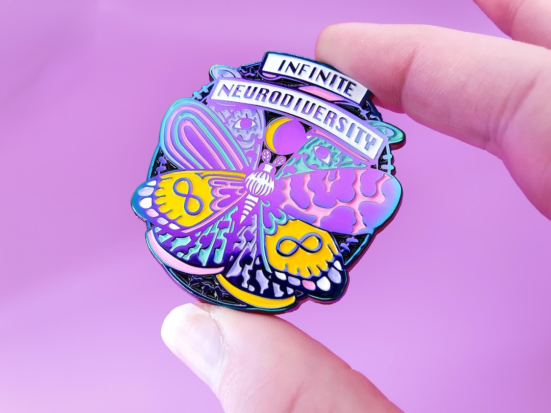 Infinite Neurodiversity Enamel Pin Badge for Neurodivergent Folks ...