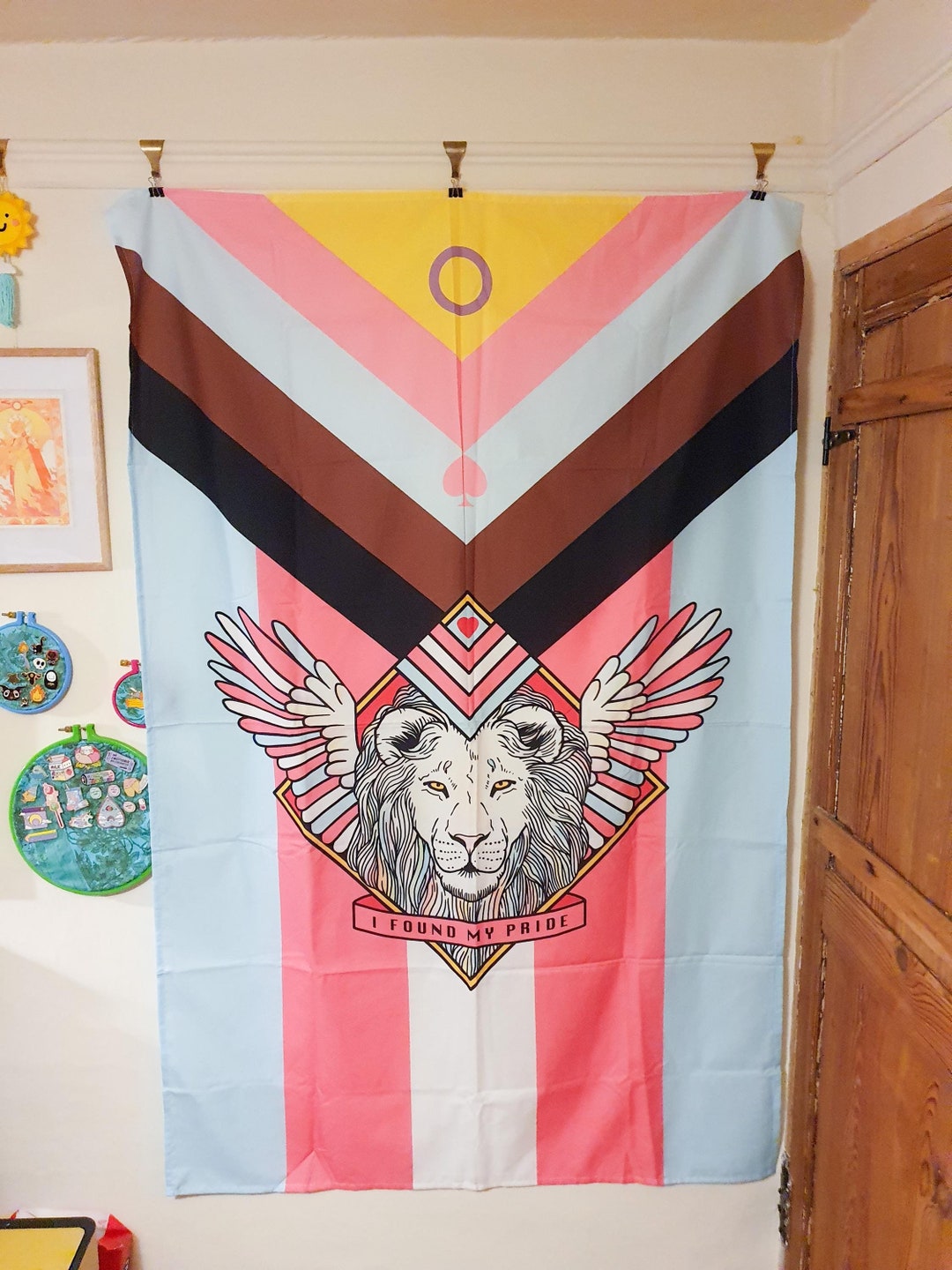 Trans Pride Flag Tapestry, Trans Pride Lion, Trans Pride Flag, Trans ...