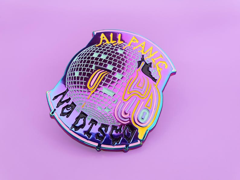 All Panic No Disco Enamel Pin Badge, Neurodivergent Gifts, Anxiety Gift ...