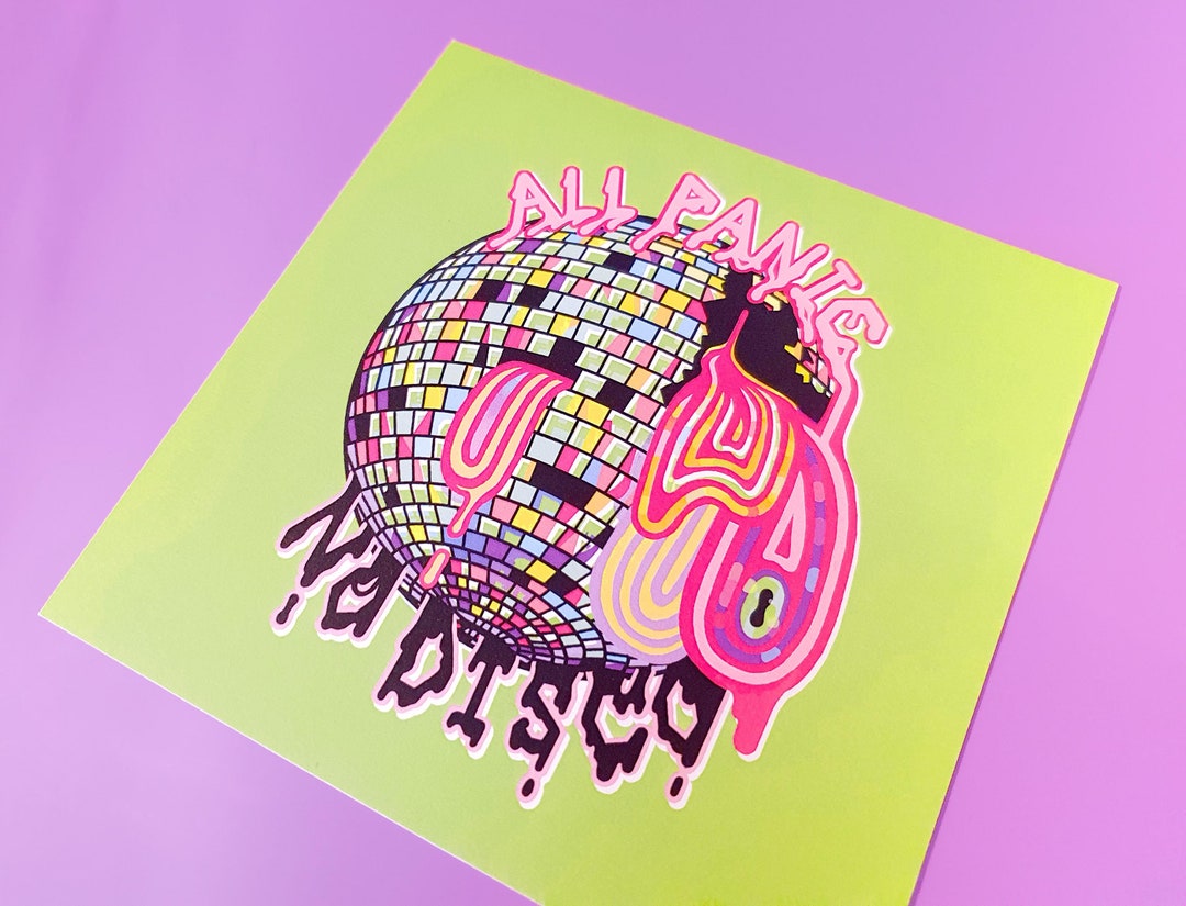 All Panic No Disco Art Print, Anxiety Art, Neurodivergent Art ...