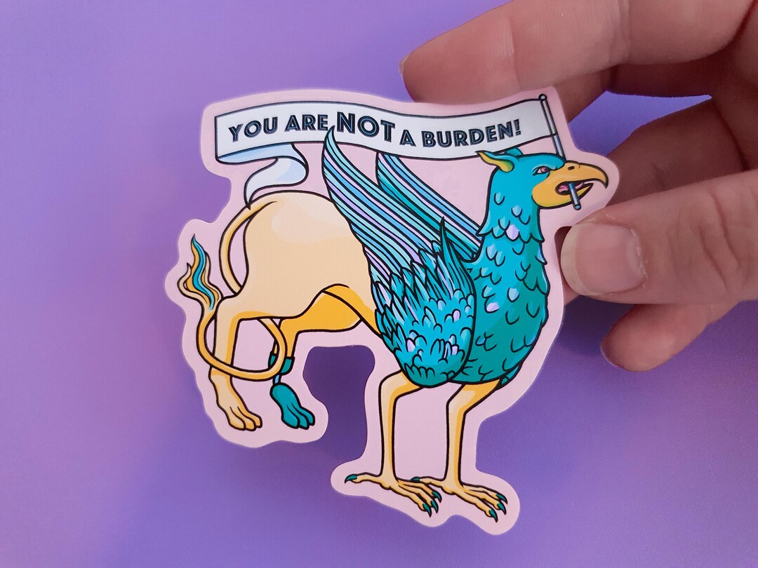 You Are Not A Burden Sticker, Anticapitalist Sticker, Anticapitalist ...