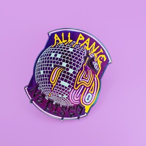 All Panic No Disco Enamel Pin Badge, Neurodivergent Gifts, Anxiety Gift ...