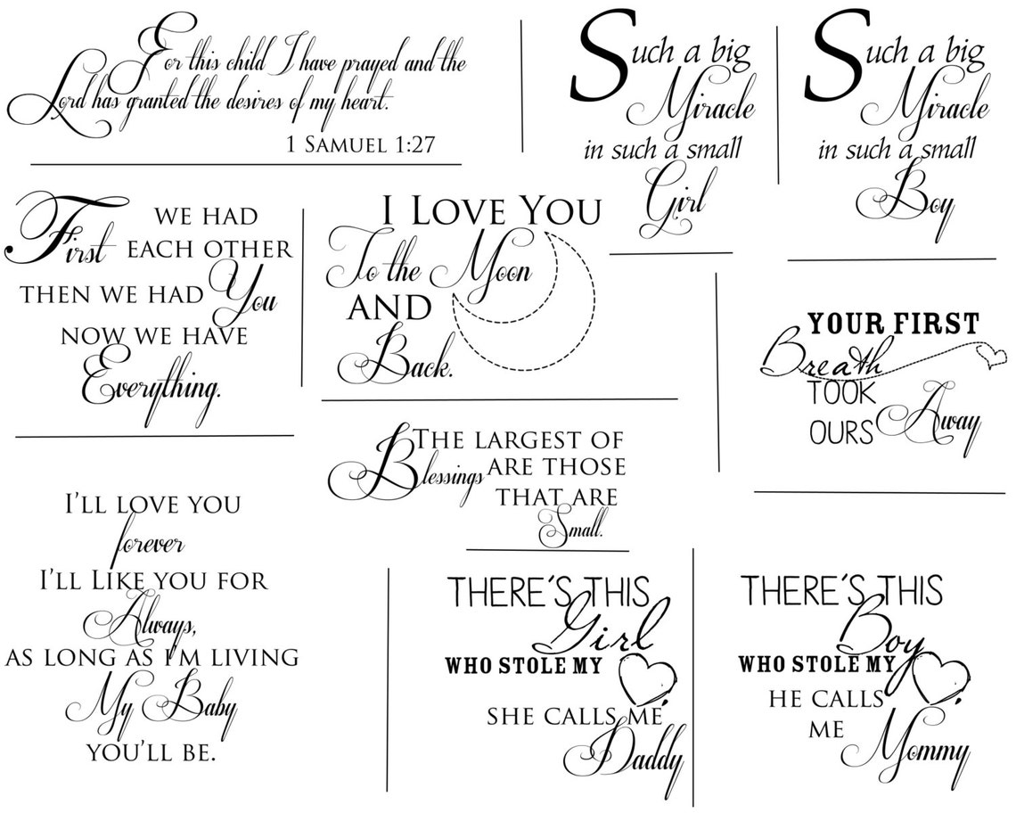 Maternity & Newborn Artful Words Overlays- SET OF 20 - Etsy