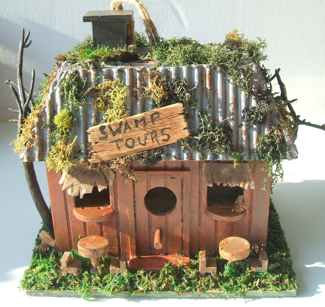 Halloween Wooden Haunted Voodoo Bayou Swamp Tours Brown House or Shack ...