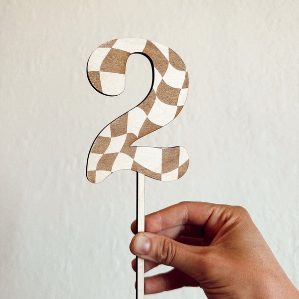 Number Cake Topper - Etsy