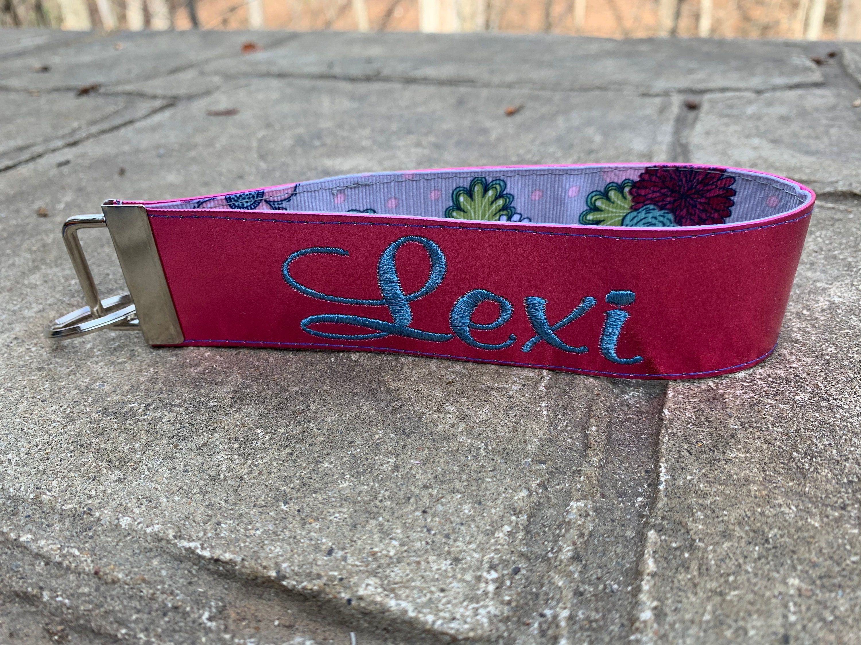 Buy Embroidered Personalized Key Fob Online in India - Etsy