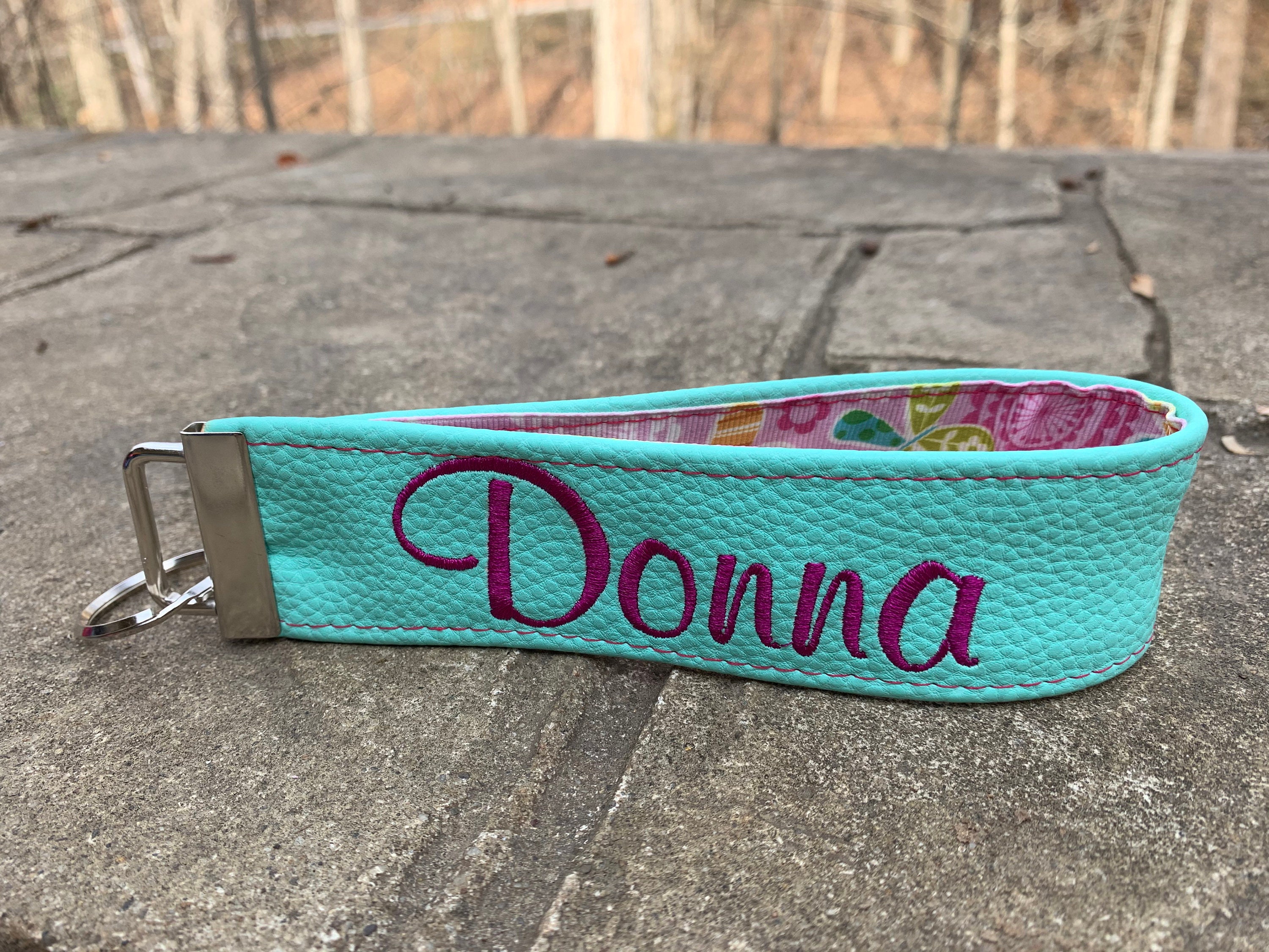 Buy Embroidered Personalized Key Fob Online in India - Etsy