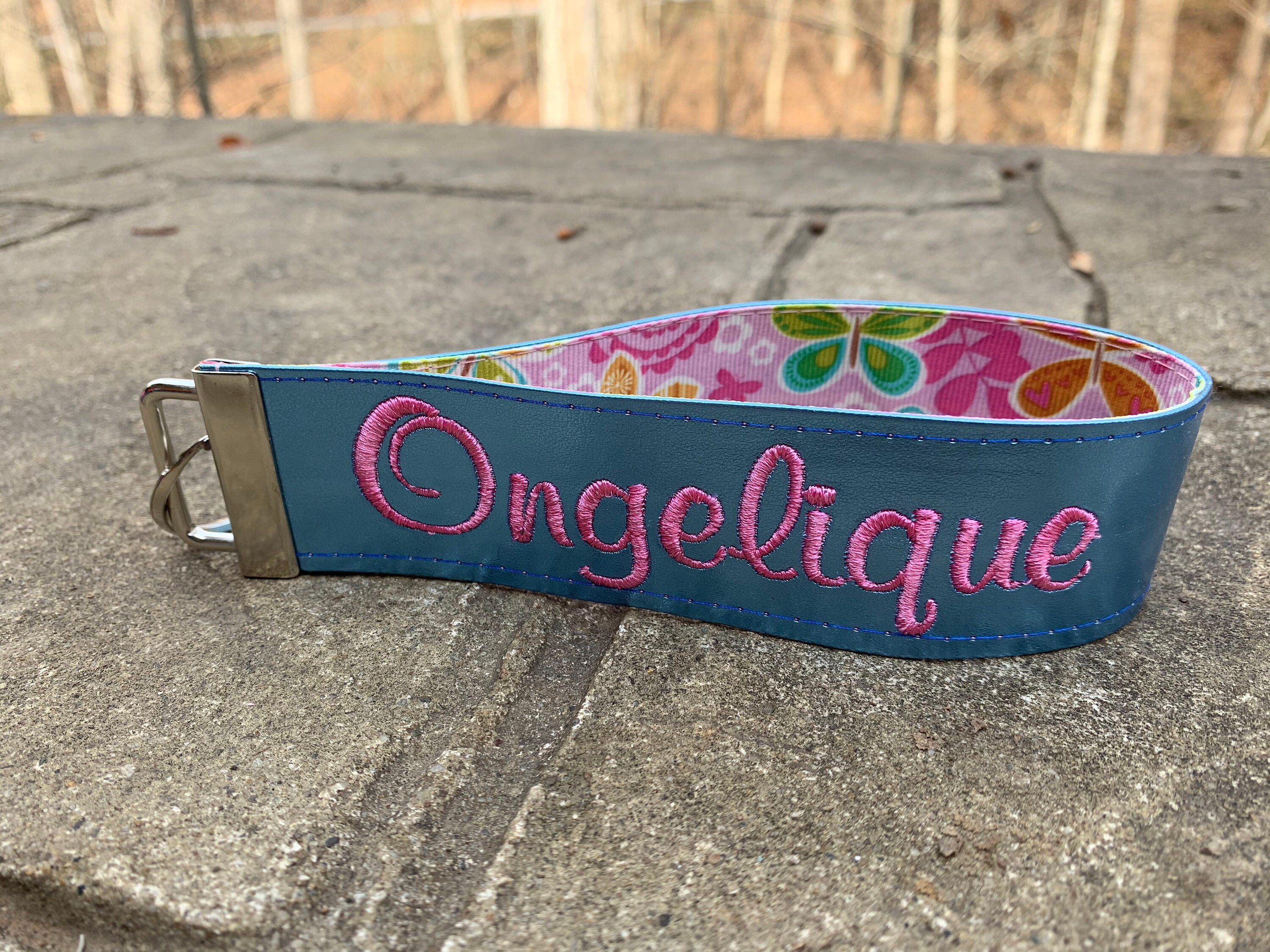 Buy Embroidered Personalized Key Fob Online in India - Etsy