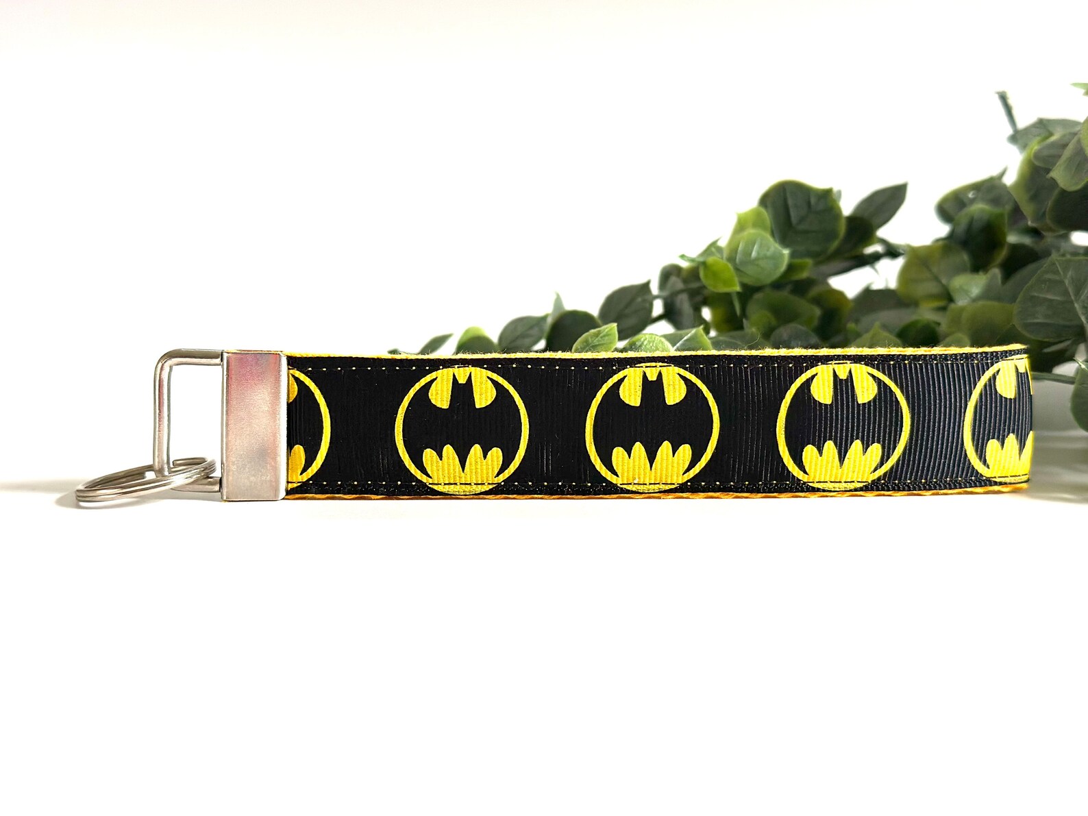 Batman, Superhero Key Fob, Fabric Key Chain, Key Wristlet - Etsy