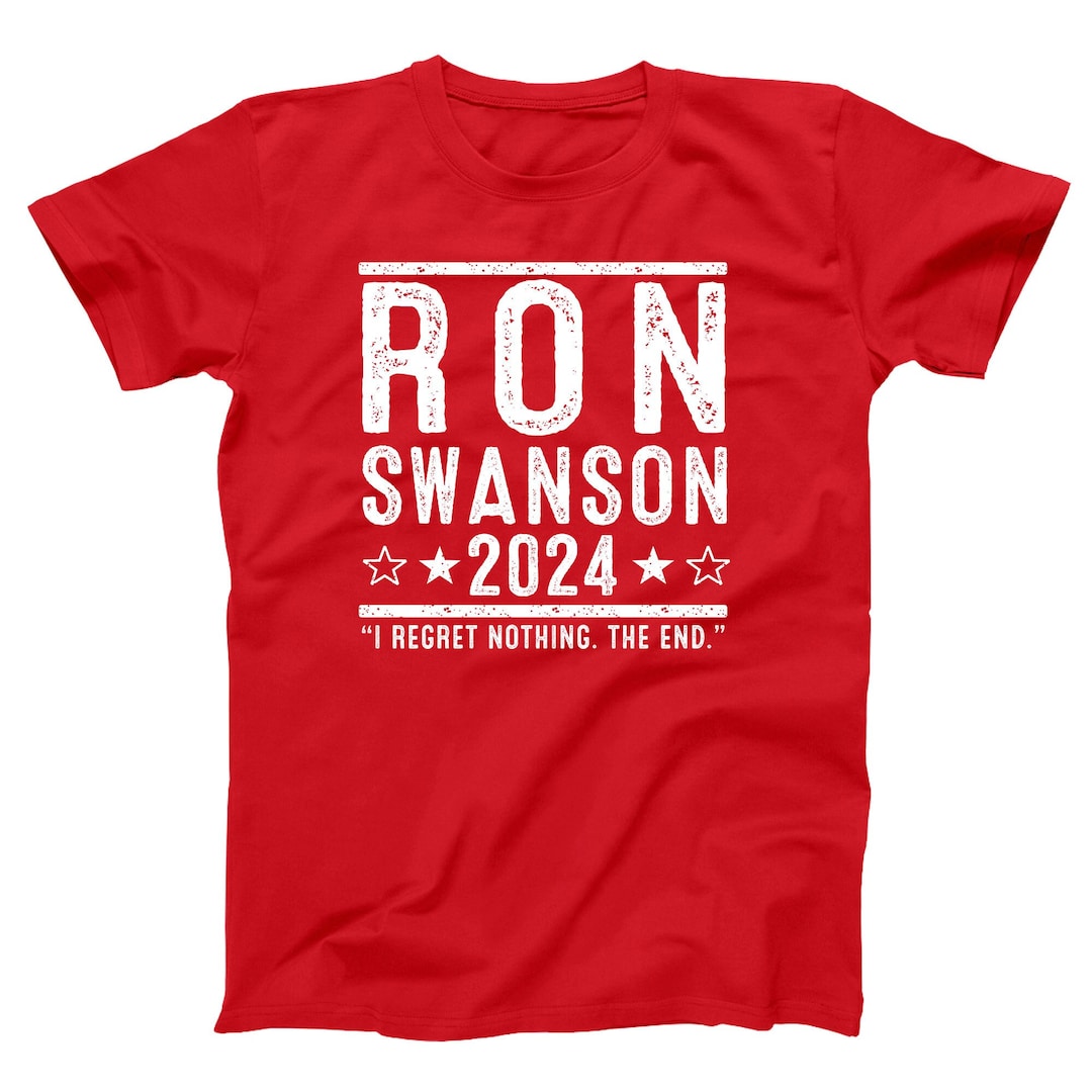 Ron Swanson '24 Election Pawnee Parks and Rec Funny Humor Tee XS-6X ...