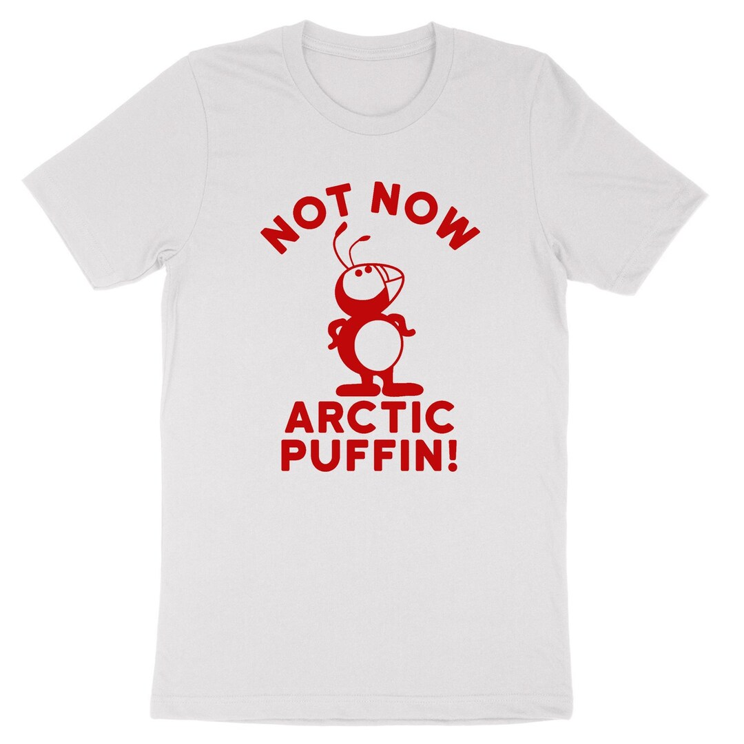 Not Now Arctic Puffin Christmas Humor Funny Cute Xmas Party Movie ...