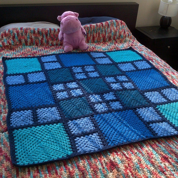 Continuous Granny Square Blanket - Etsy