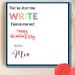 KIDS Valentines DIY You Are the WRITE Friend for Me Card Multi-color ...