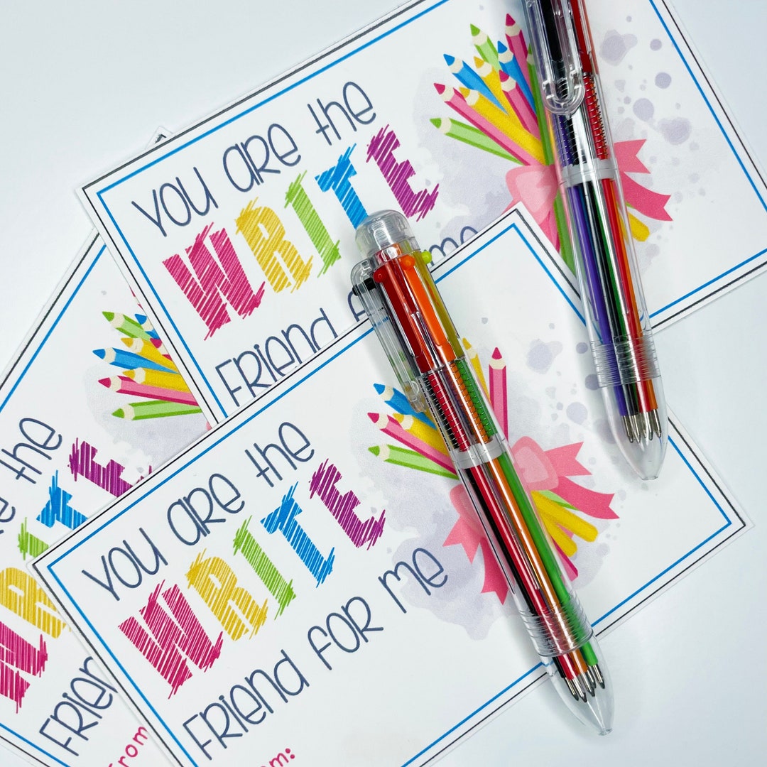 KIDS Valentines DIY Kit, You Are the WRITE Friend for Me Card - Multi ...