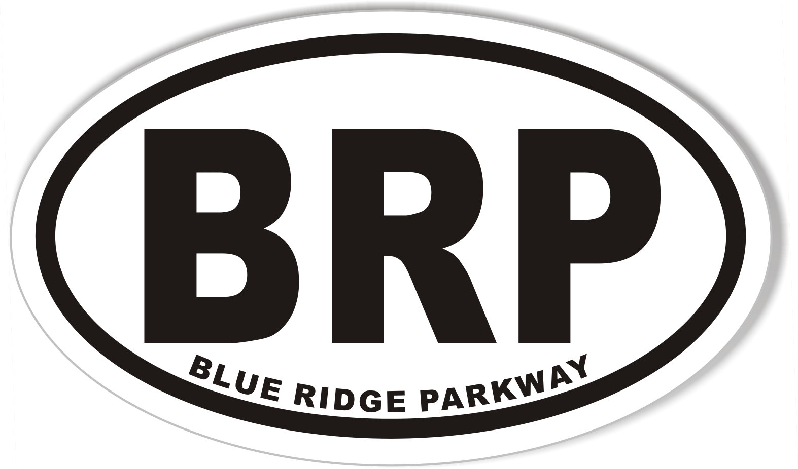 BRP Blue Ridge Parkway Oval Bumper Sticker - Etsy