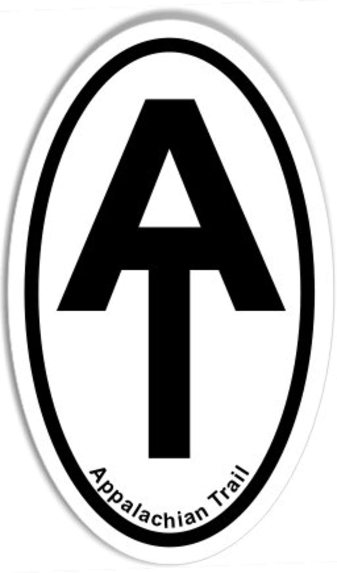 Appalachian Trail AT Logo Oval Bumper Sticker - Etsy
