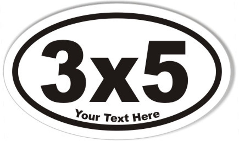 Custom Oval Bumper Stickers (pack of 10) - Etsy