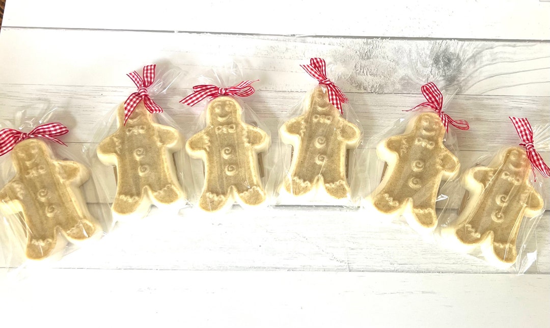 Gingerbread Man Soap Favors: Holiday Stocking Stuffers - Set of 6 - Etsy