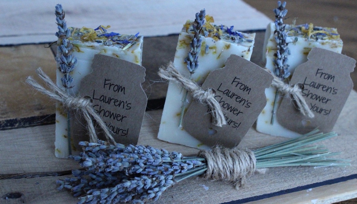 Lavender Soap Bridal Shower Favors Wedding Favors For Guests Etsy