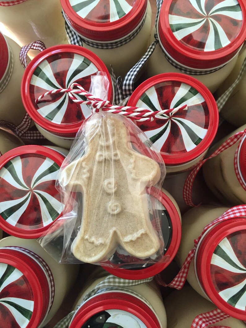 Gingerbread Man Soap Favors: Holiday Stocking Stuffers - Set of 6 - Etsy