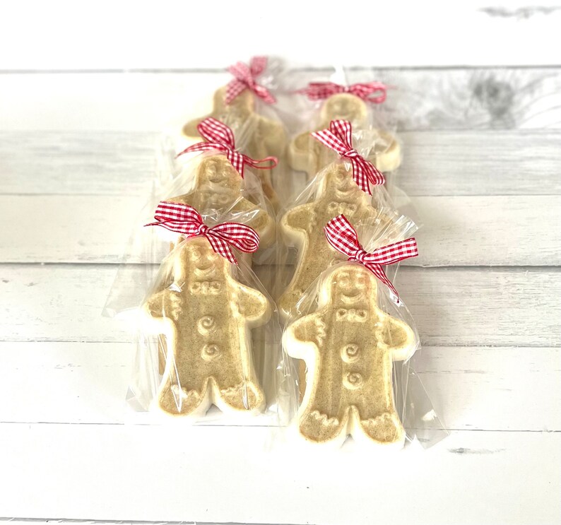 Gingerbread Man Soap Favors: Holiday Stocking Stuffers - Set of 6 - Etsy