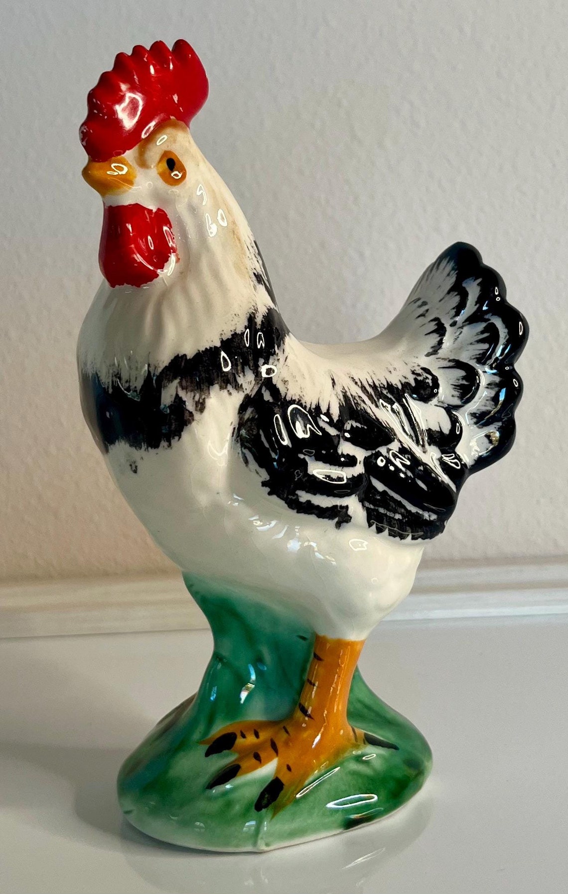 Vintage Lefton Rooster Statue - Etsy