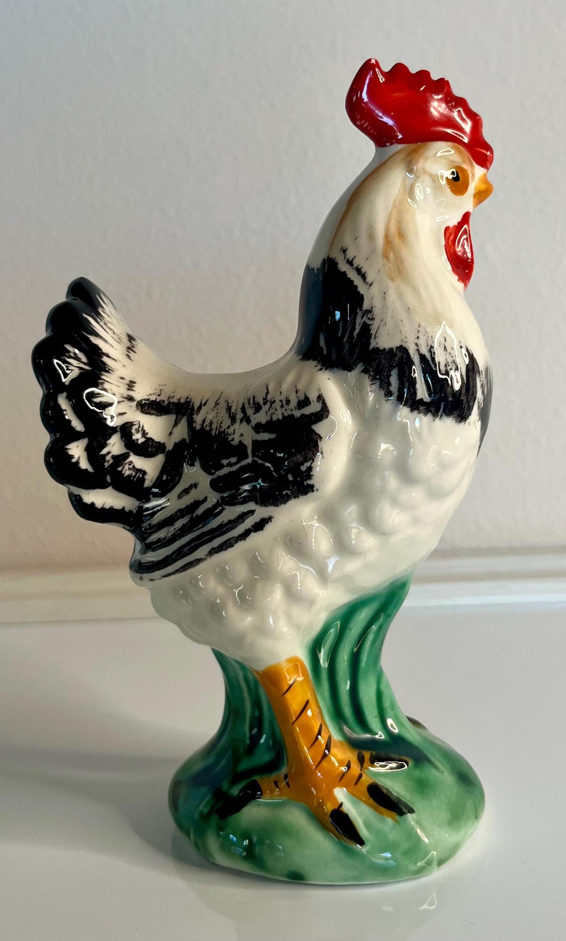 Vintage Lefton Rooster Statue - Etsy