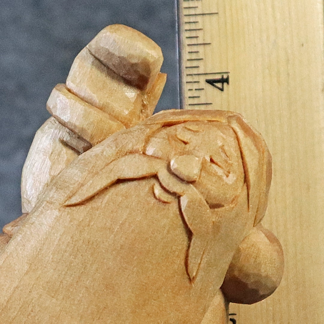 This Original Design Hand Carved Wood Santa, Saint Nick, is a ...