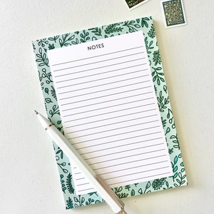 Notepad Spring Leaves to Do List, Cute Notepad, Social Stationery ...
