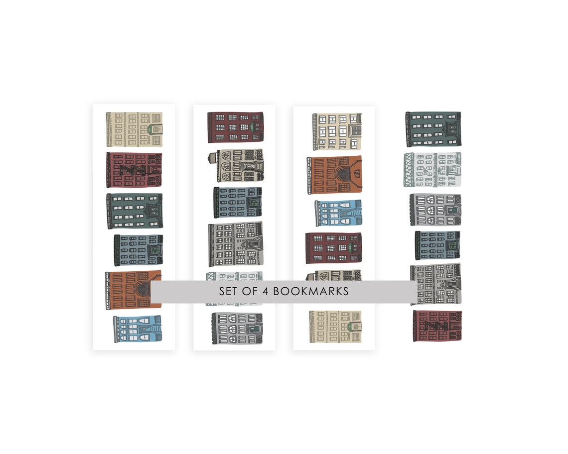 New York City Buildings Bookmarks Set of 4 Bookmarks - Etsy