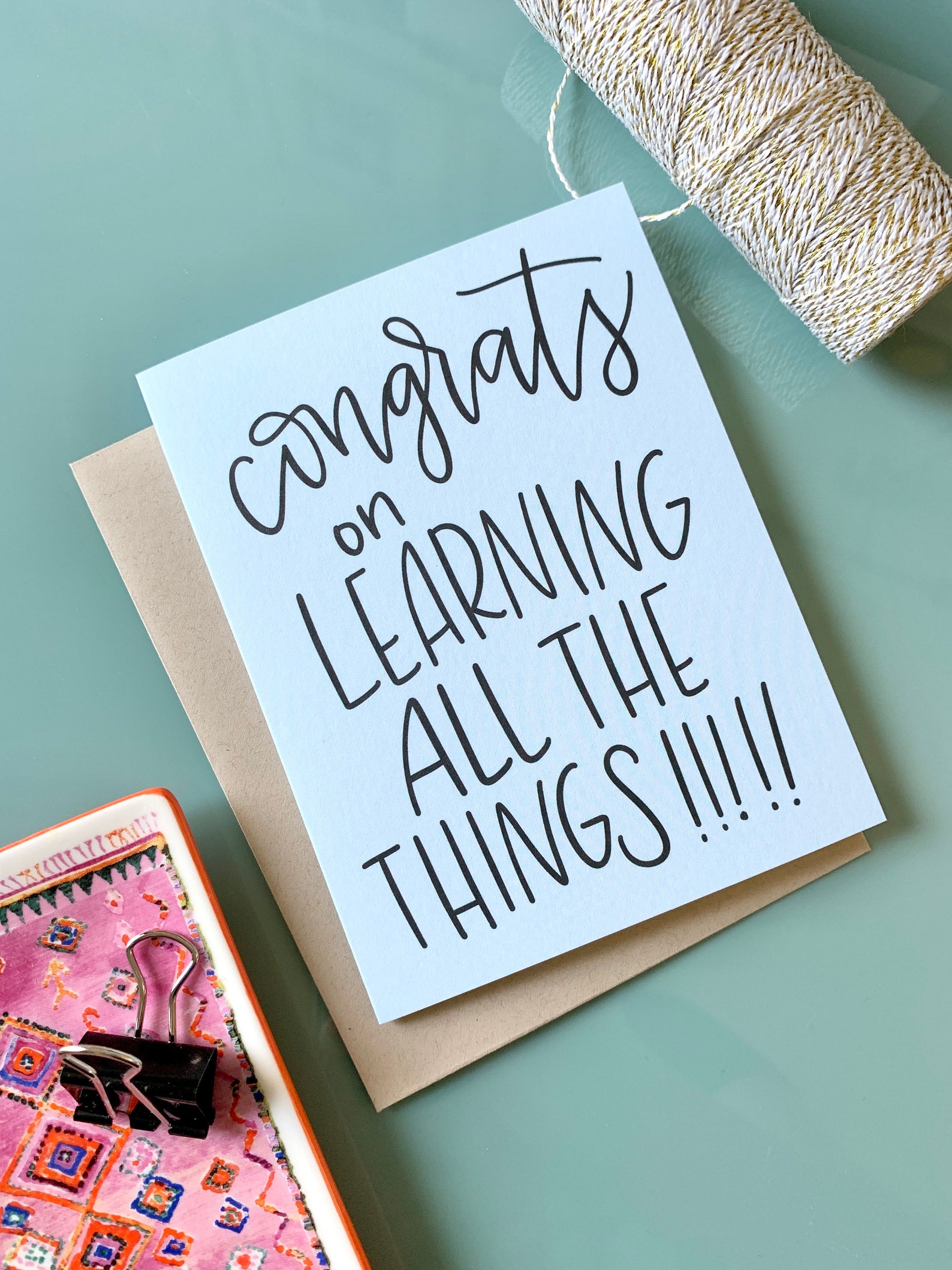 Graduation Card Congrats on Learning All the Things - Etsy