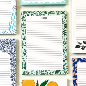 Notepad Spring Leaves to Do List, Cute Notepad, Social Stationery ...