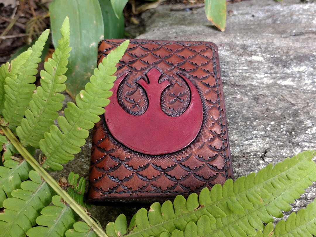 Rebel Alliance Handmade Leather Card Wallet - Etsy