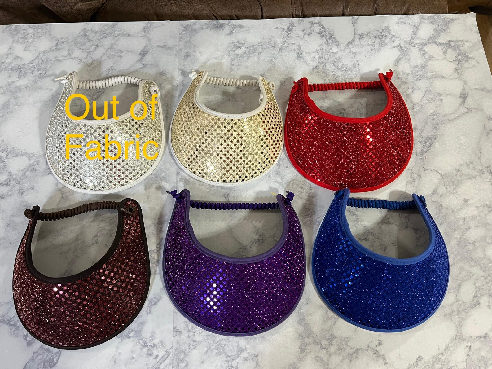 White Visor - Gold Visor - Red Visor - Brown Visor - Purple Visor ...