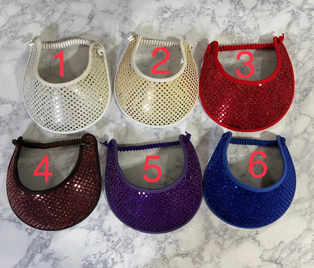 White Visor - Gold Visor - Red Visor - Brown Visor - Purple Visor ...