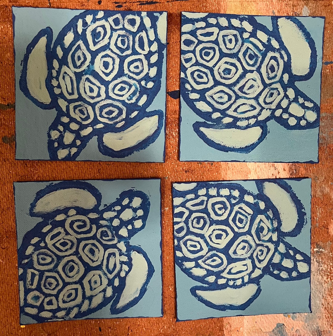Sea Turtle Coasters - Etsy