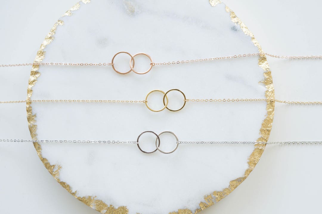 Unity Link Necklace Circle Necklace Galentines Day New Mom - Etsy