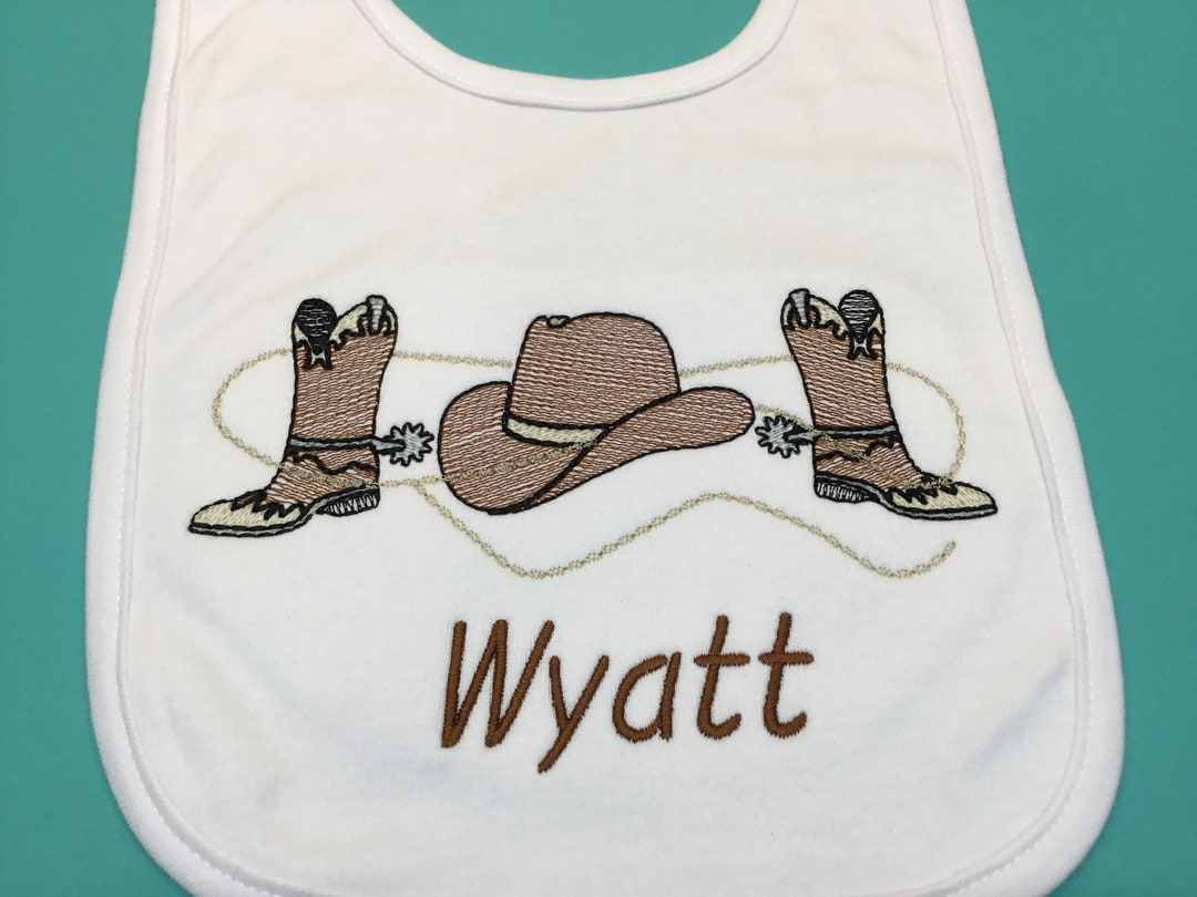 Cowboy Bib, Western Baby Bib, Cowboy Baby, Cowboy Baby Gift, Western ...