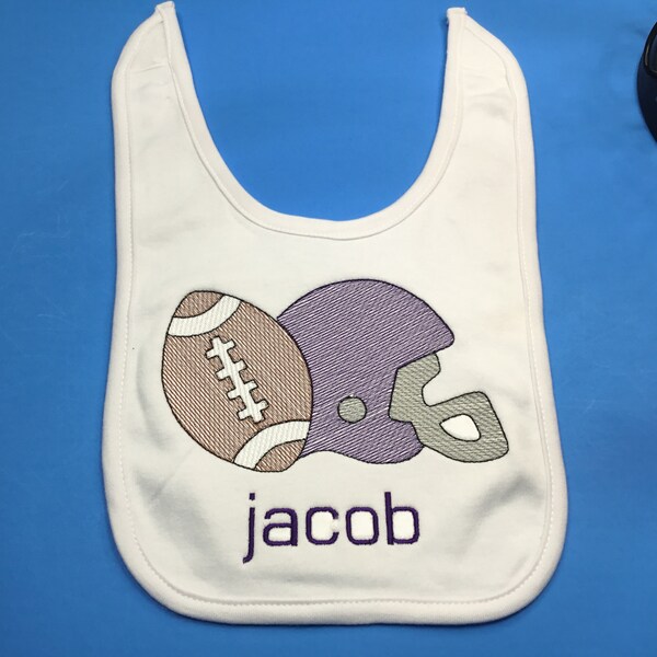 Football Bib - Etsy