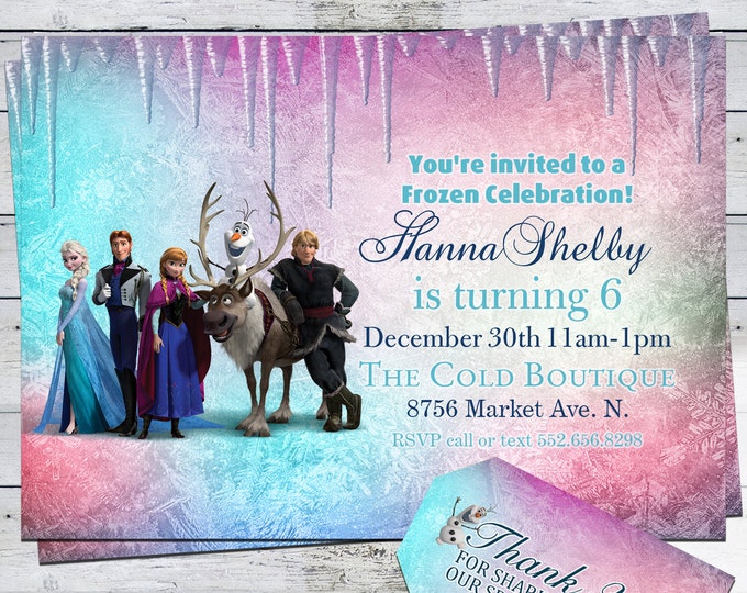 Disney Frozen Birthday Party Invitation Kids Birthday Princess Free ...
