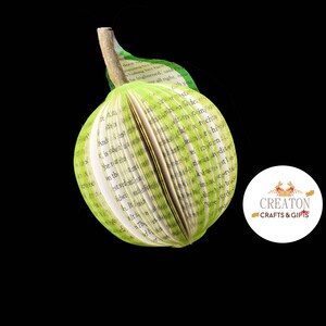 Book Art Lime 3D Lime Personalized Lime Handmade Paper Fruit Gift 4th ...