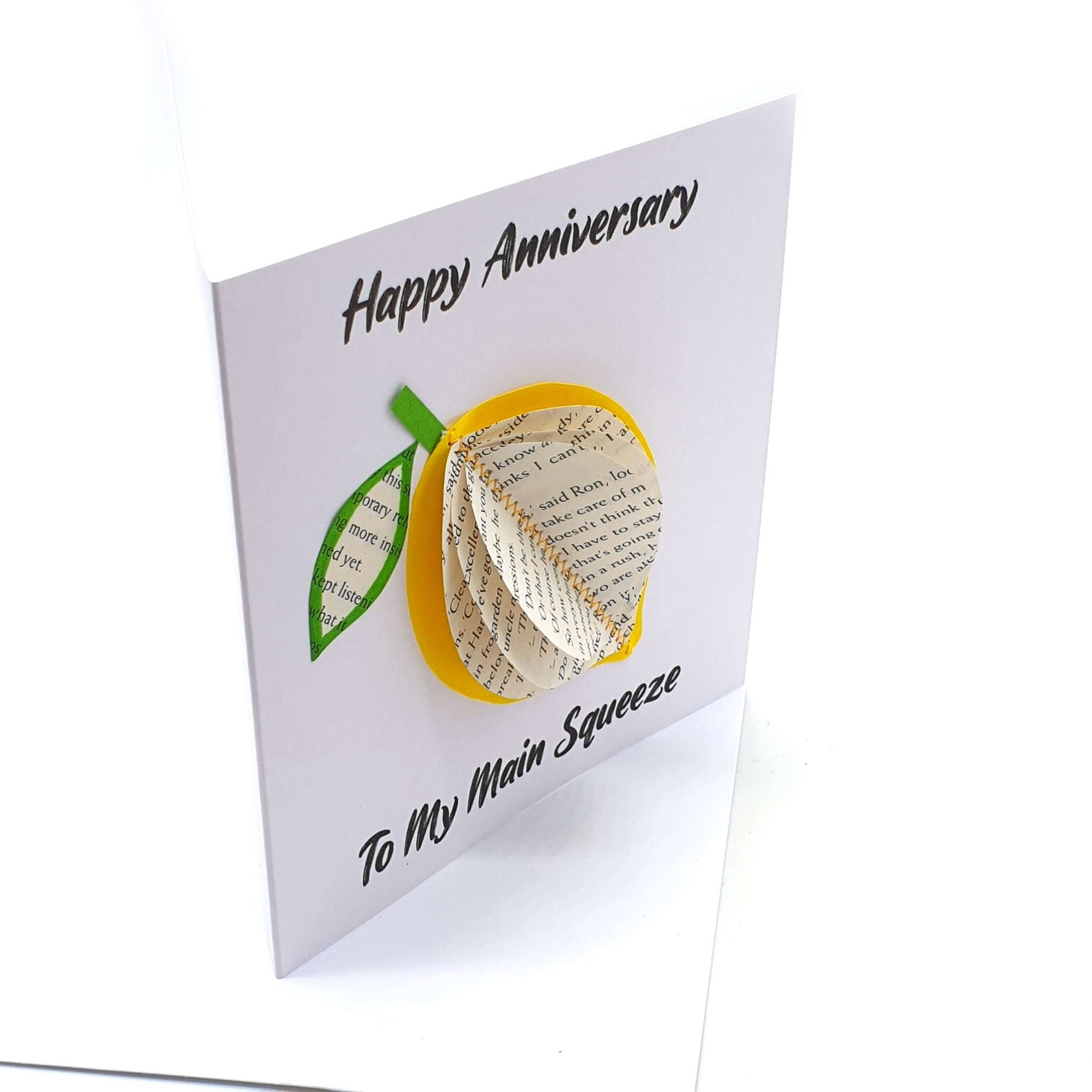 Book Art Lemon 3D Lemon personalized Lemon Handmade | Etsy UK