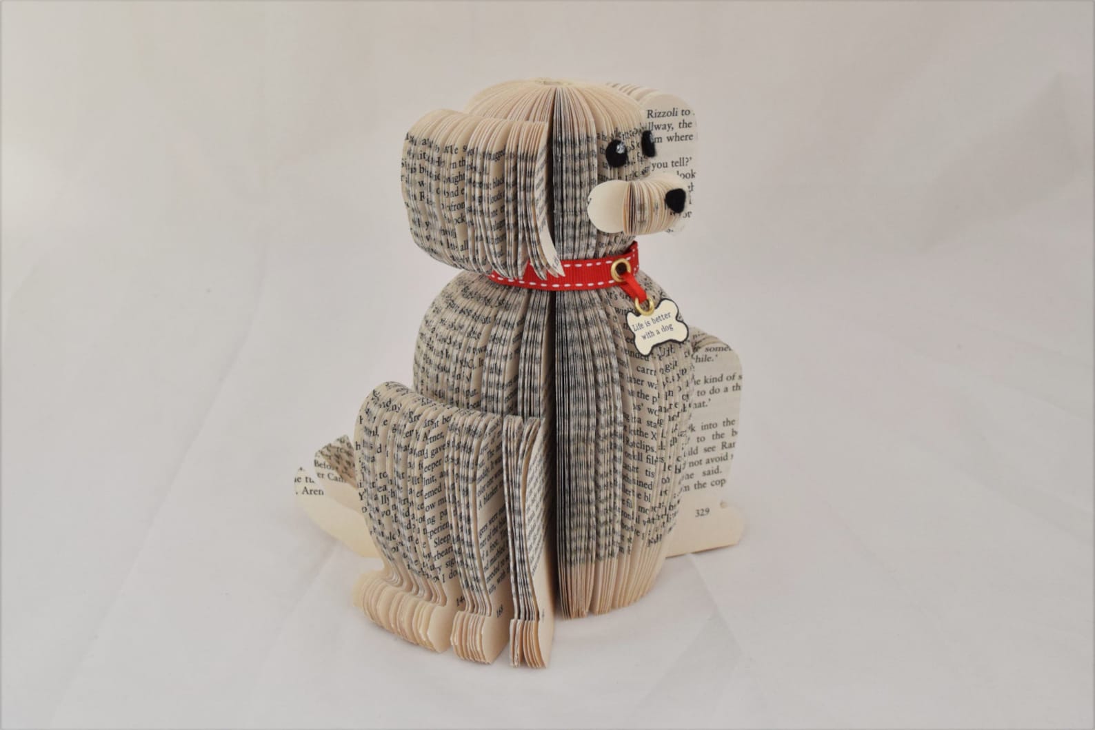 Personalised Dog Gift Handmade Dog Book Art Gift for Dog | Etsy