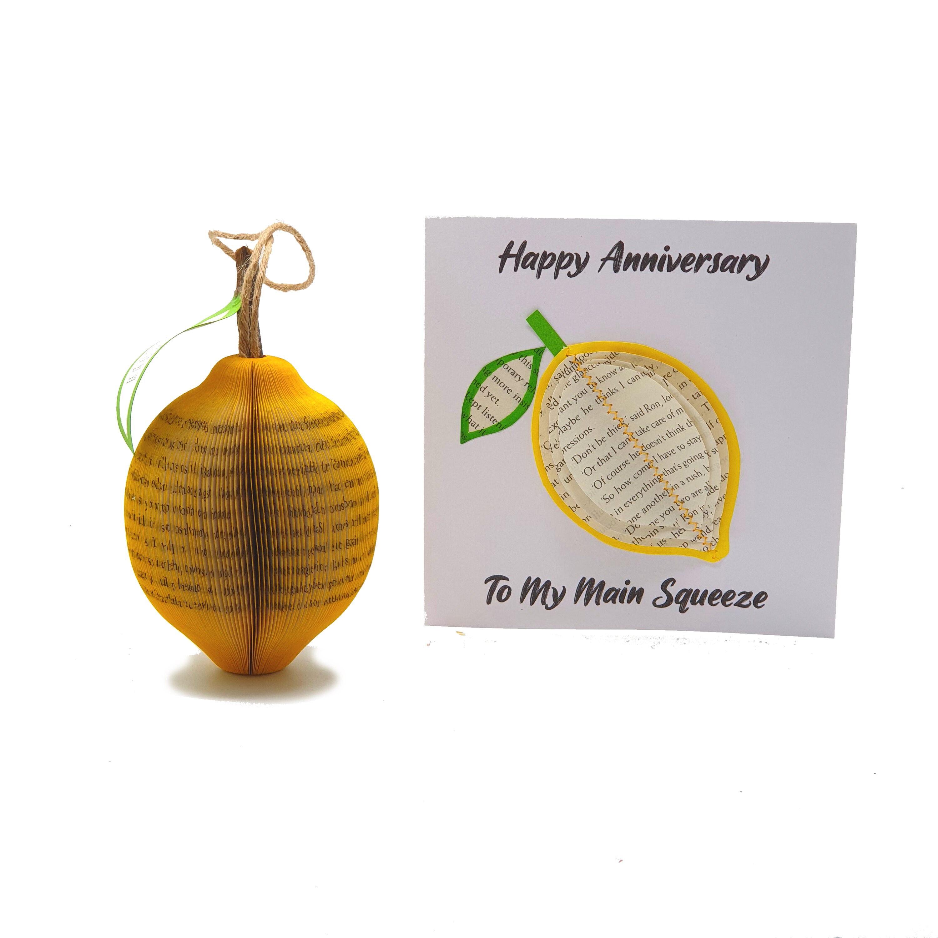 Book Art Lemon 3D Lemon personalized Lemon Handmade | Etsy UK