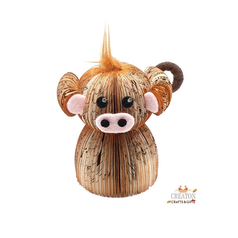 Monkey Gift made from a book Cheeky Chimp Desk Buddy | Etsy