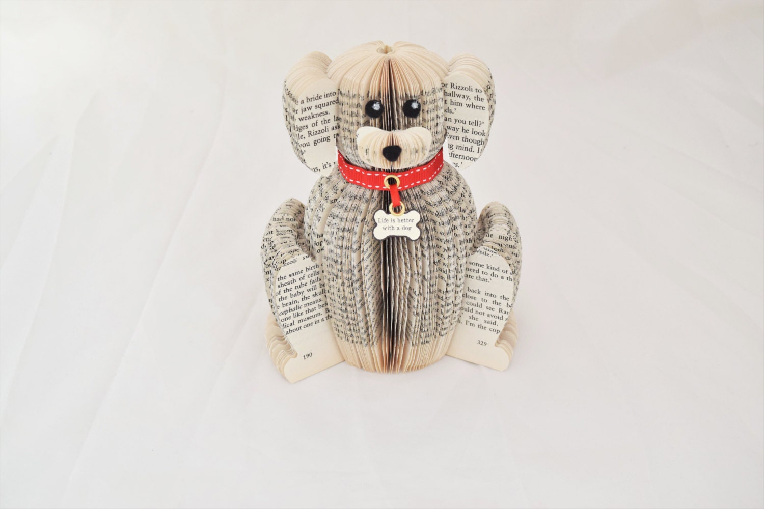 Personalised Dog Gift Handmade Dog Book Art Gift for Dog | Etsy