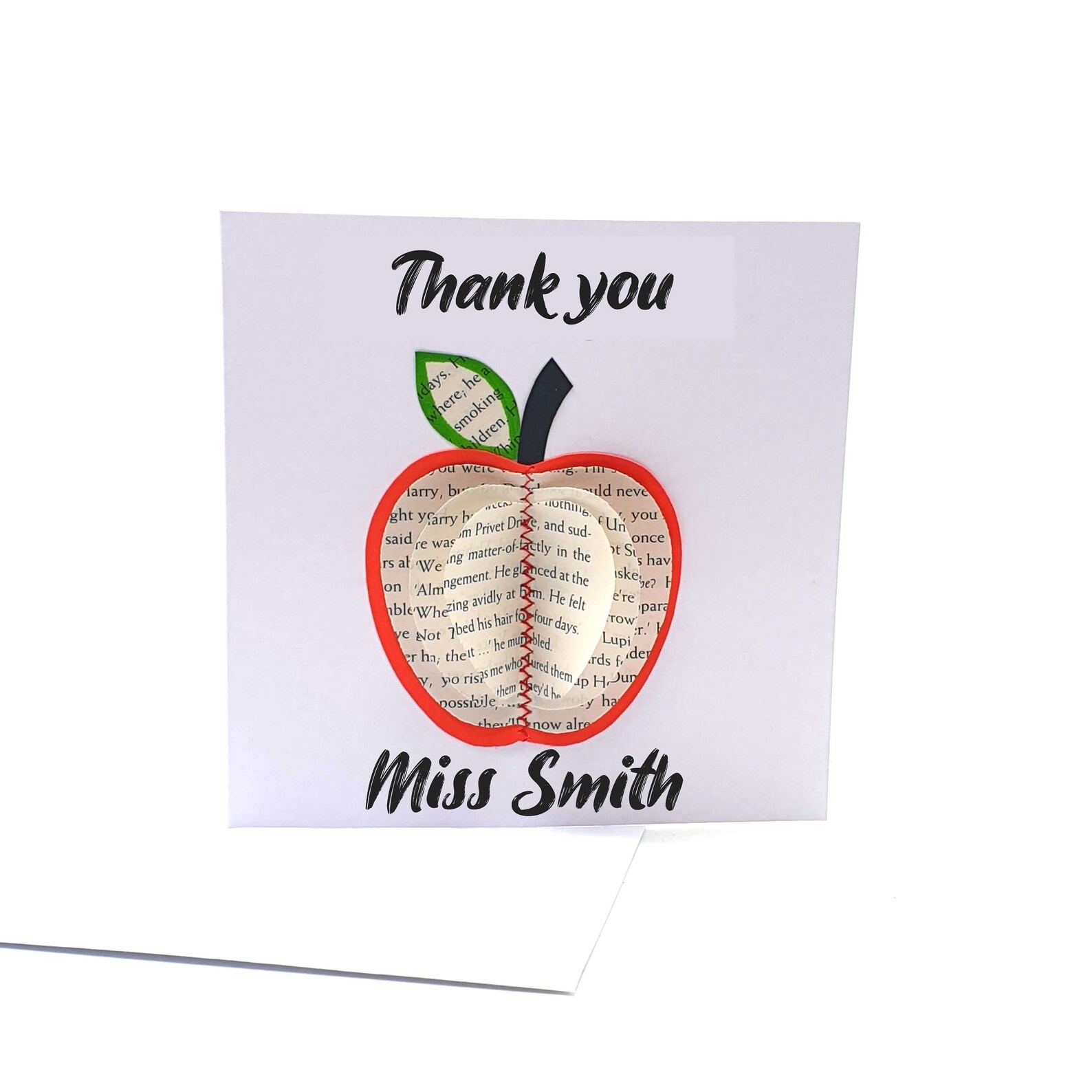 Teacher Personalized Gift Personalized Apple Red Green - Etsy