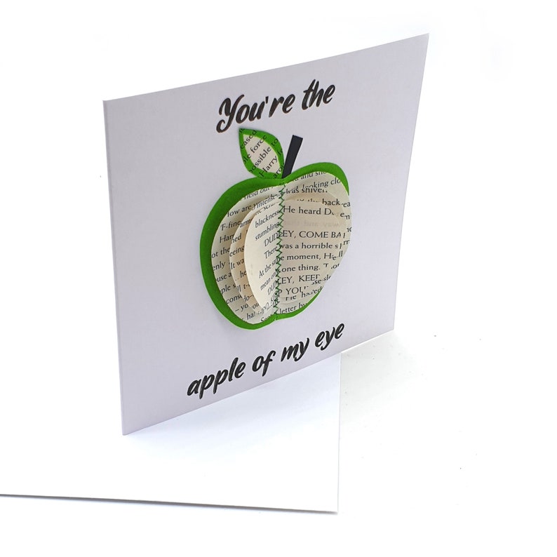 You're the Apple of My Eye Card Fruit Anniversary Card - Etsy