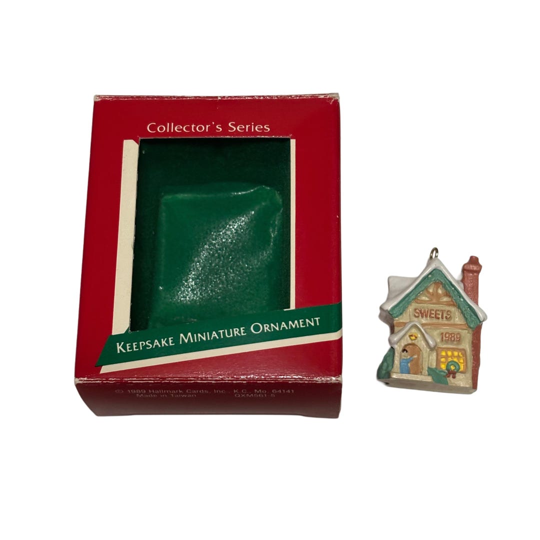 1989 Hallmark Keepsake Miniature Ornament Old English Village Sweets - Etsy
