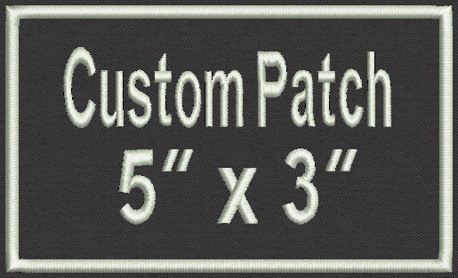 Custom Embroidered Patch 5 X 3 Name Patch Iron on or Sew on ...